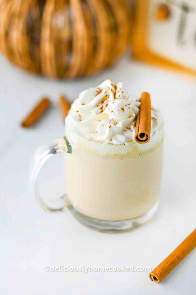 Pumpkin white hot chocolate