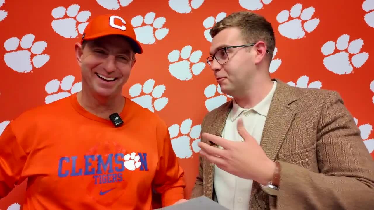 EXCLUSIVE: Dabo Swinney 1-on-1 after best win of season at No. 20 ...