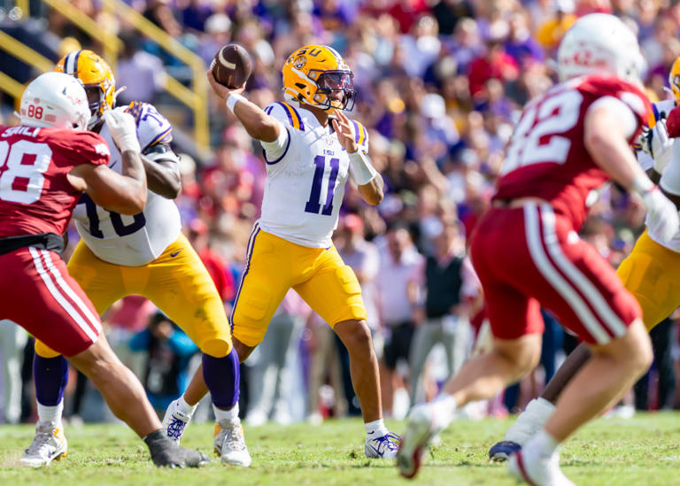 Michael Van Buren leads LSU to come-from-behind win over Arkansas ...