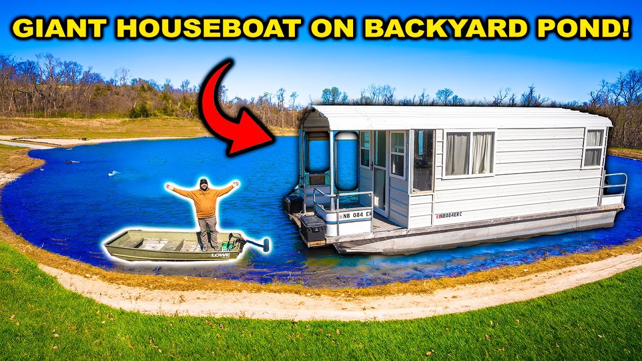 DIY Houseboat Meets Backyard Pond Adventure