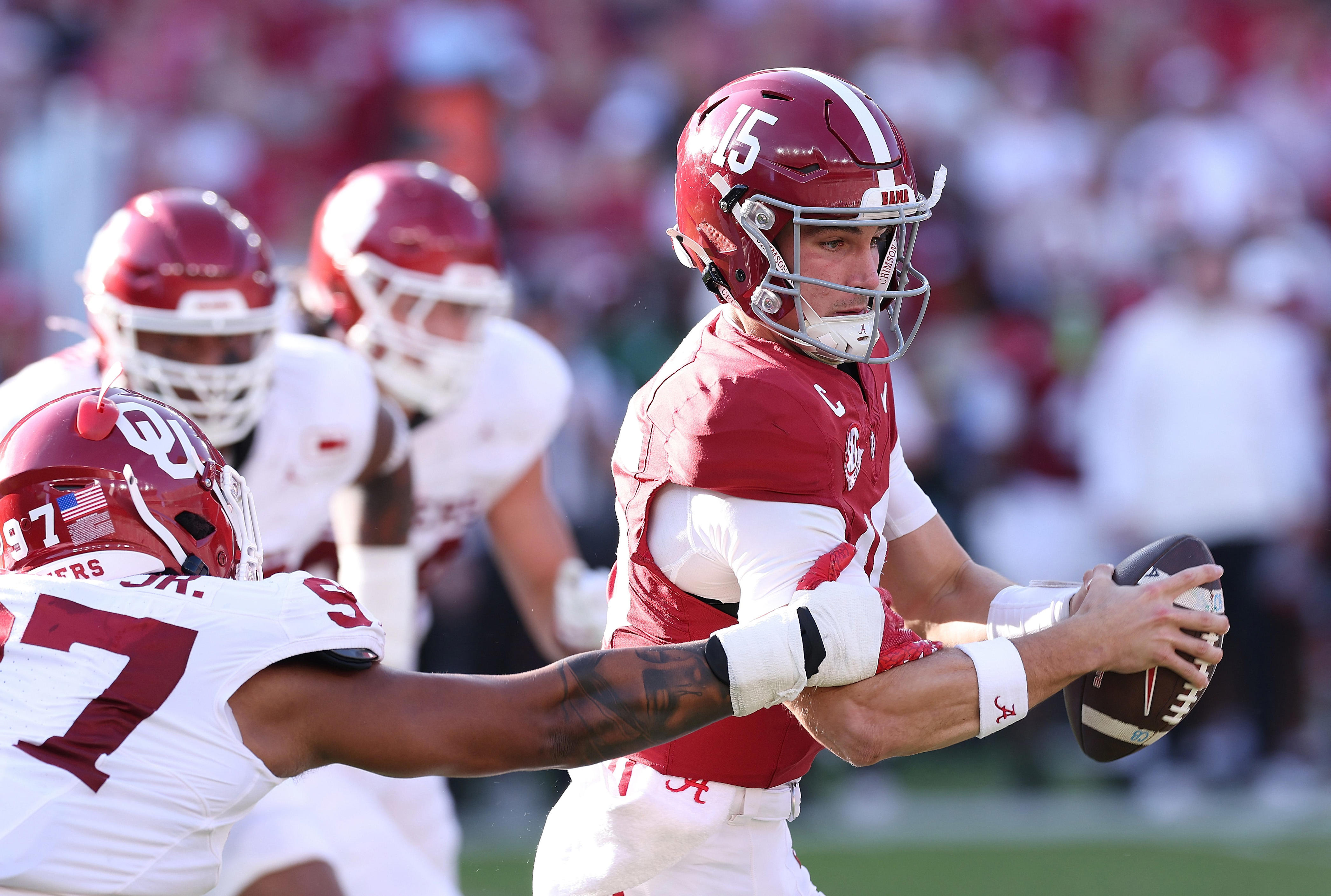 OU football grades vs Alabama as Taylor Wein, Sooners' defense deliver ...