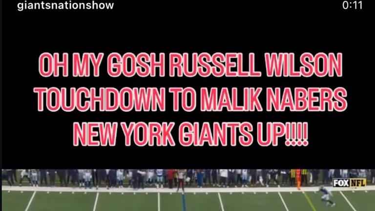 Russell Wilson strangely pumps himself up being Giants’ backup vs. Packers