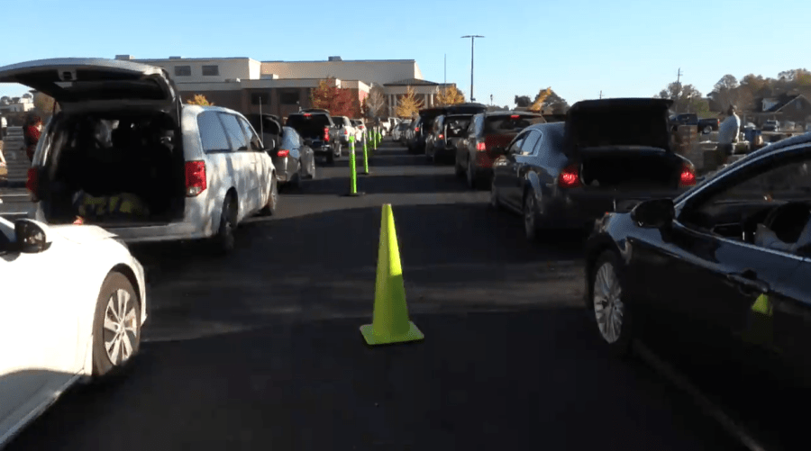 Hundreds line up for 5th annual “Feed the Boro” food distribution