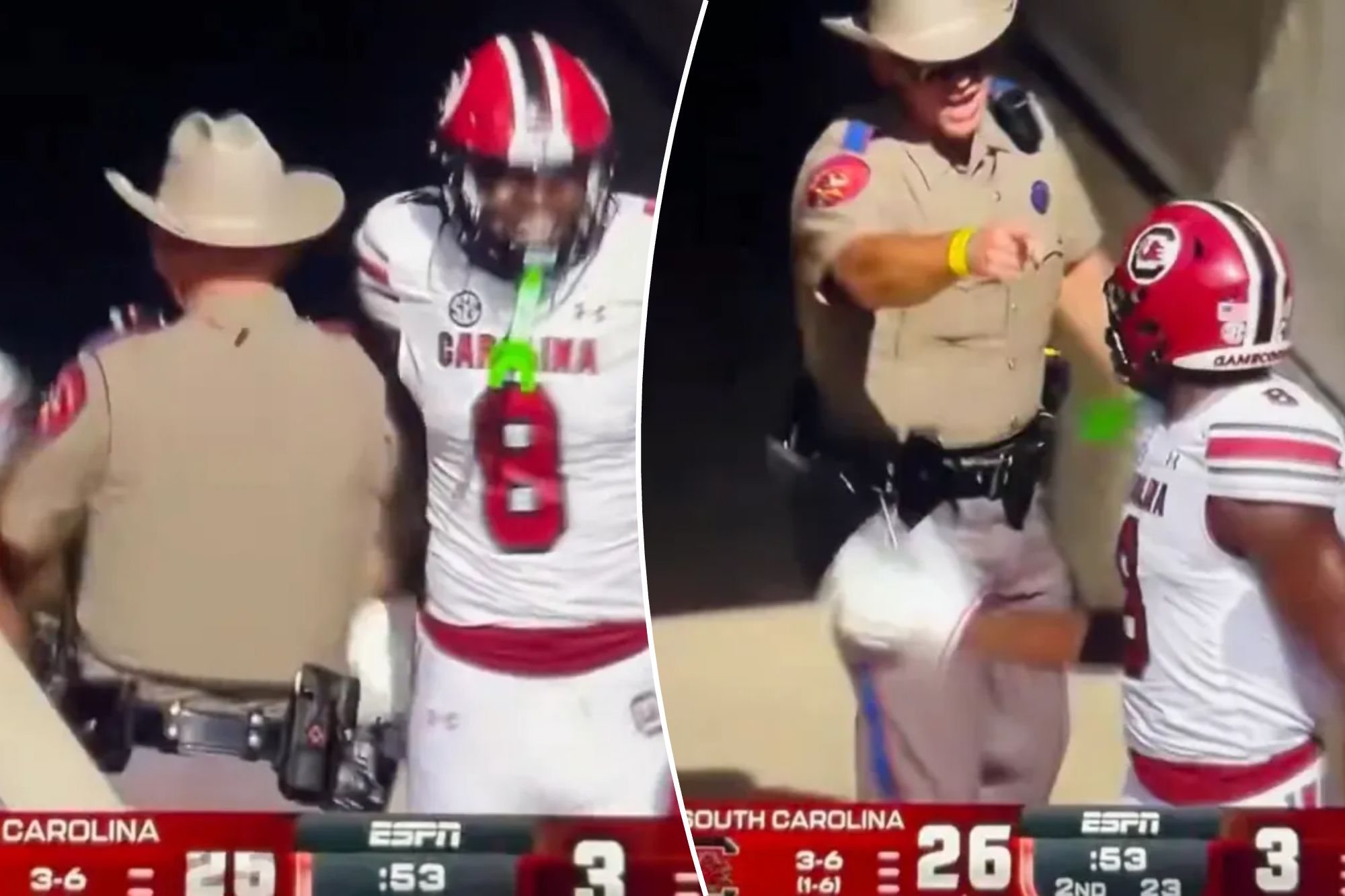 State trooper removed from Texas A&M game after shoving South Carolina ...