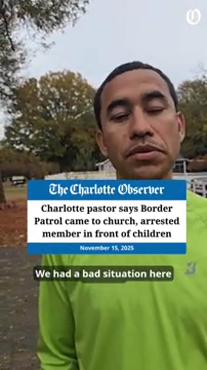 Charlotte pastor describes Border Patrol arrest at church