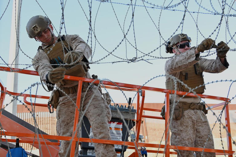 Marines on border deployment quietly leave San Diego area