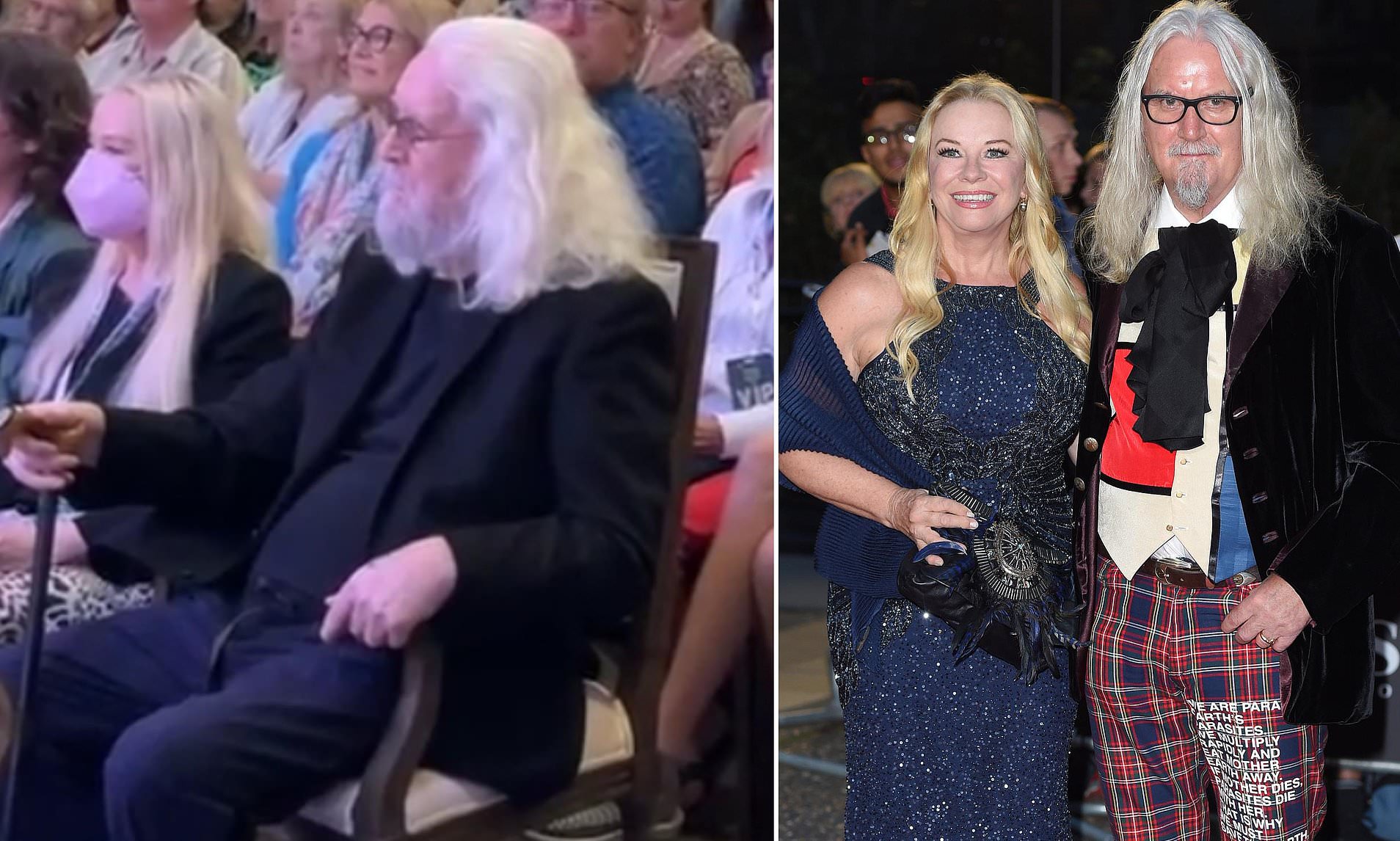 Emotional scenes as Sir Billy Connolly makes rare appearance to accept ...