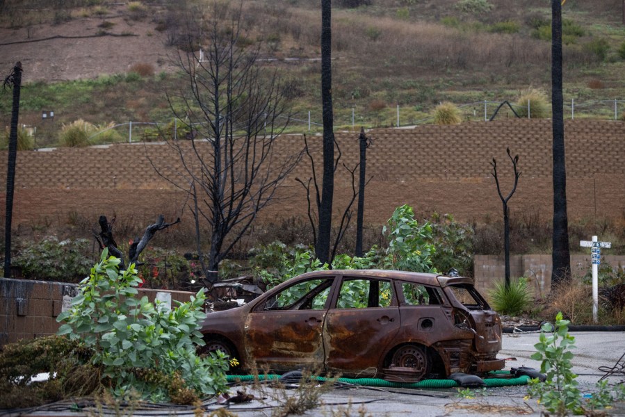 Evacuation warnings issued for LA burn areas ahead of holiday storm