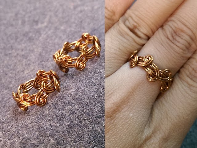 Simple knot ring - handmade jewelry design 237