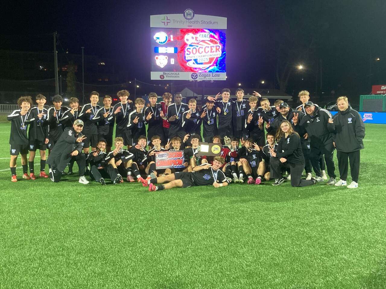 Class M boys soccer crown remains in Tolland with last-minute goal