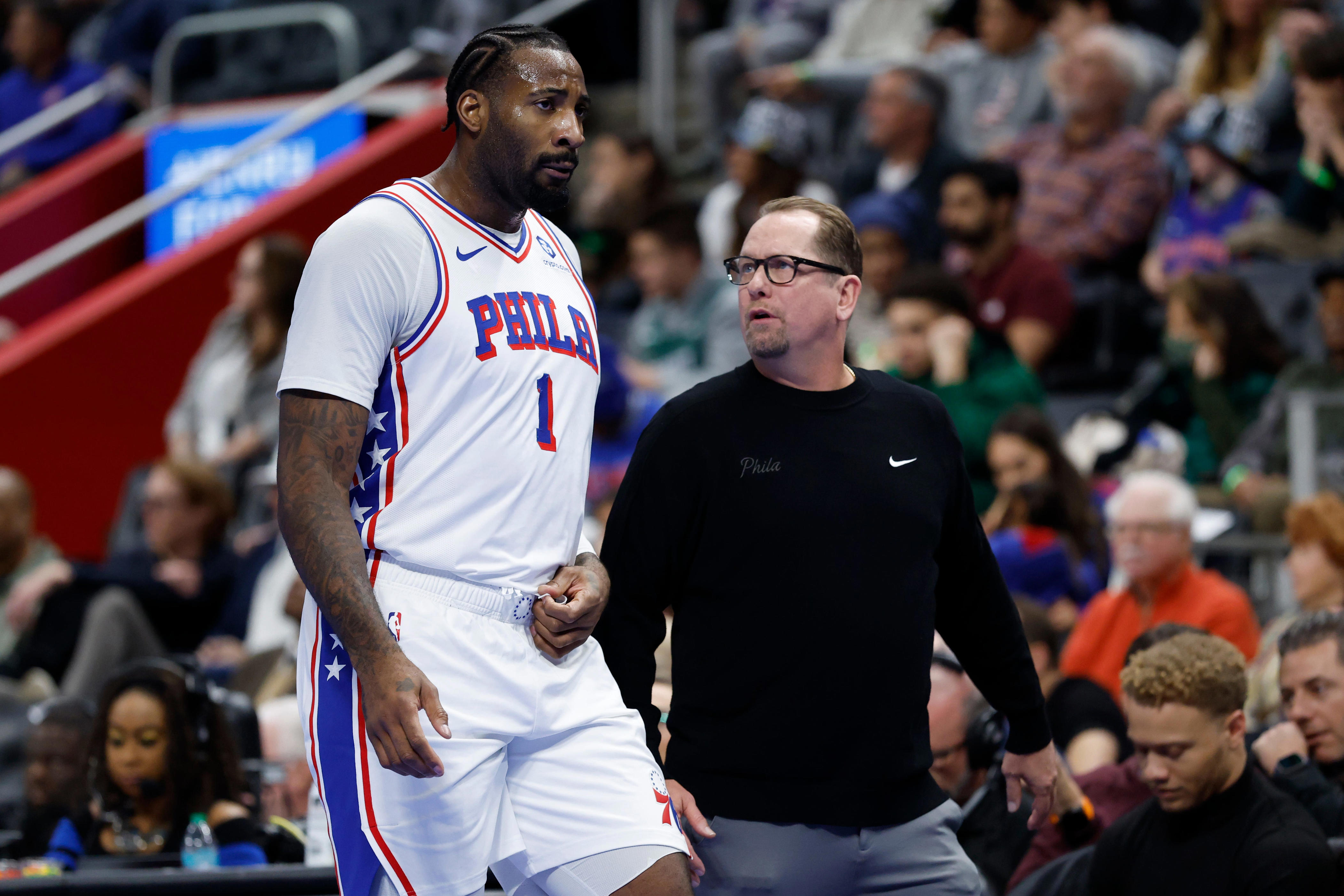Coach Nick Nurse discusses Sixers dropping first 2 games to Pistons