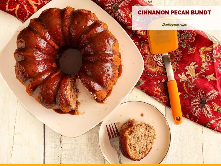 Easy Cinnamon Pecan Bundt Cake with Buttery Glaze