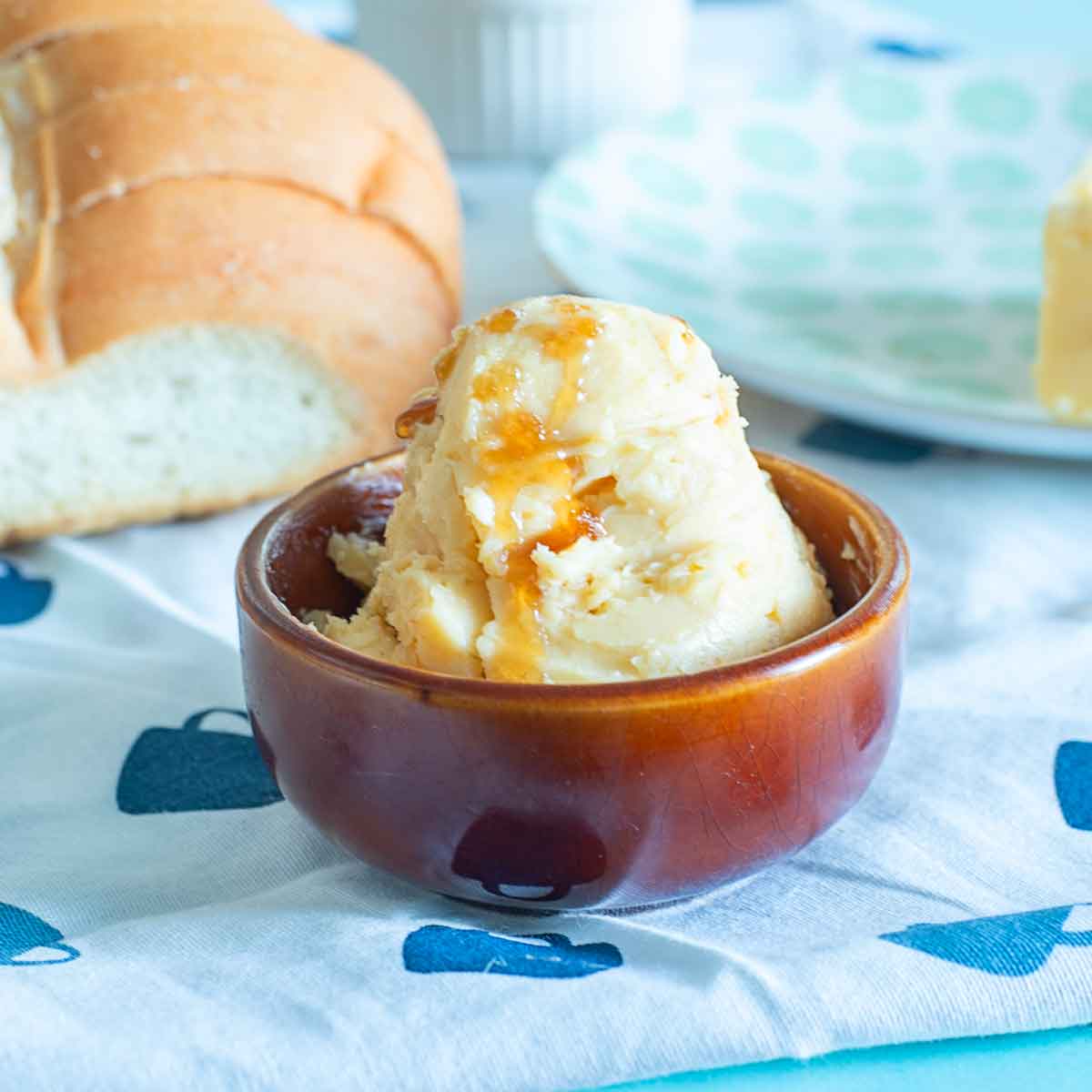 2-Ingredient Whipped Butter in a Food Processor