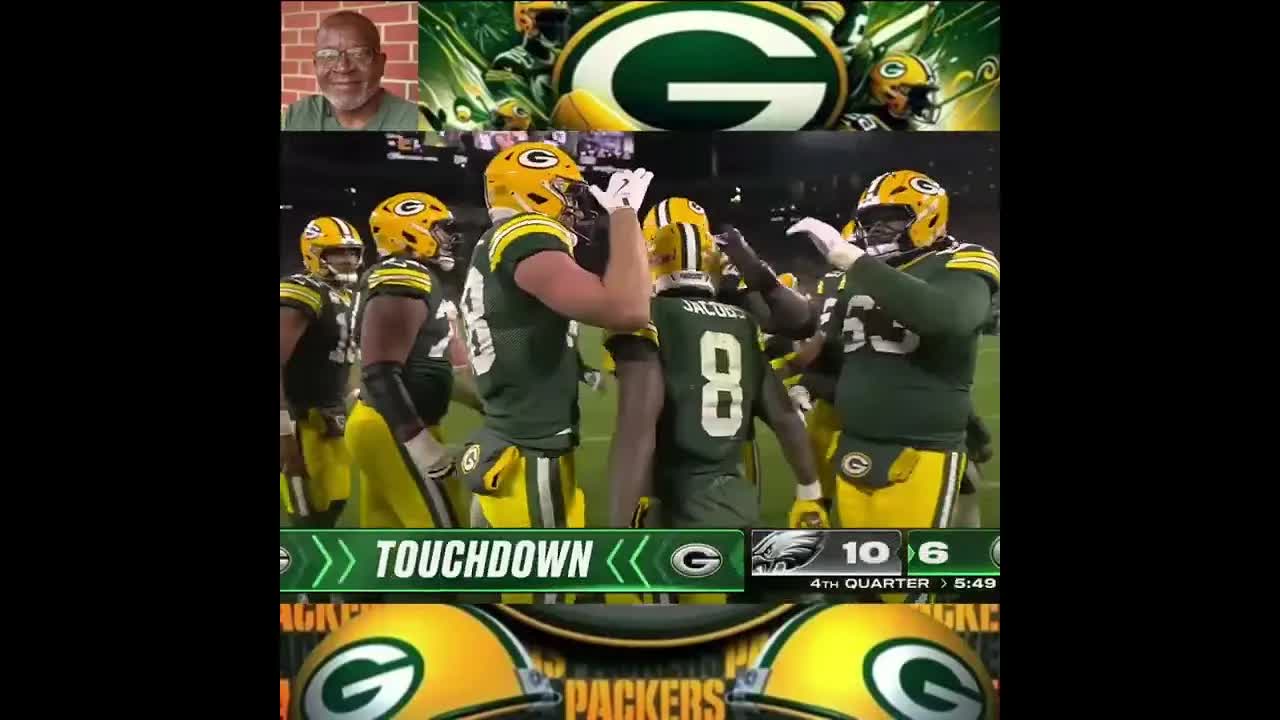 Eagles vs Packers: Jacobs' Touchdown & Scoreboard Drama! #shorts