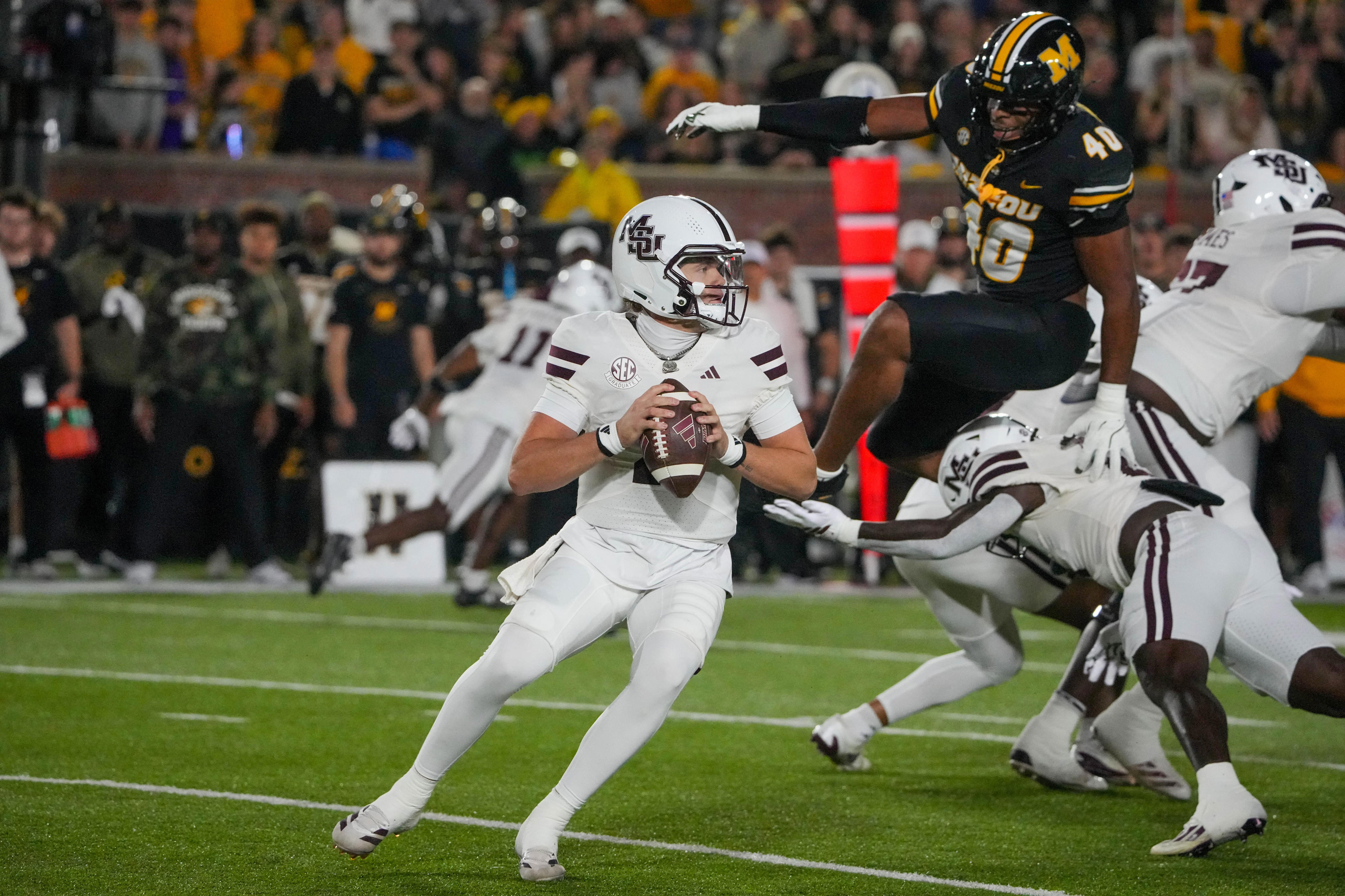 Why Jeff Lebby stuck with Blake Shapen over Kamario Taylor as ...