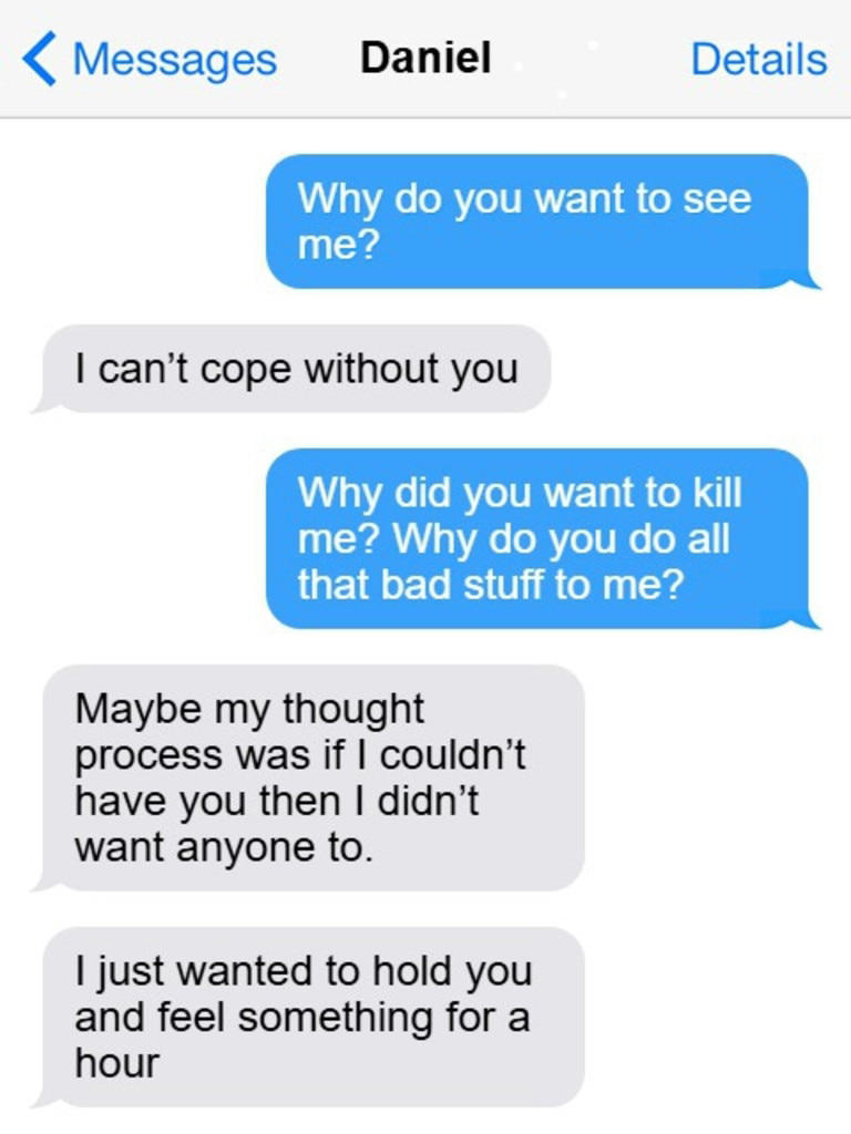 Coward’s texts before murdering mum