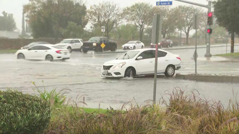 Treacherous travel, toppled trees in Southern California as storm dumps ...