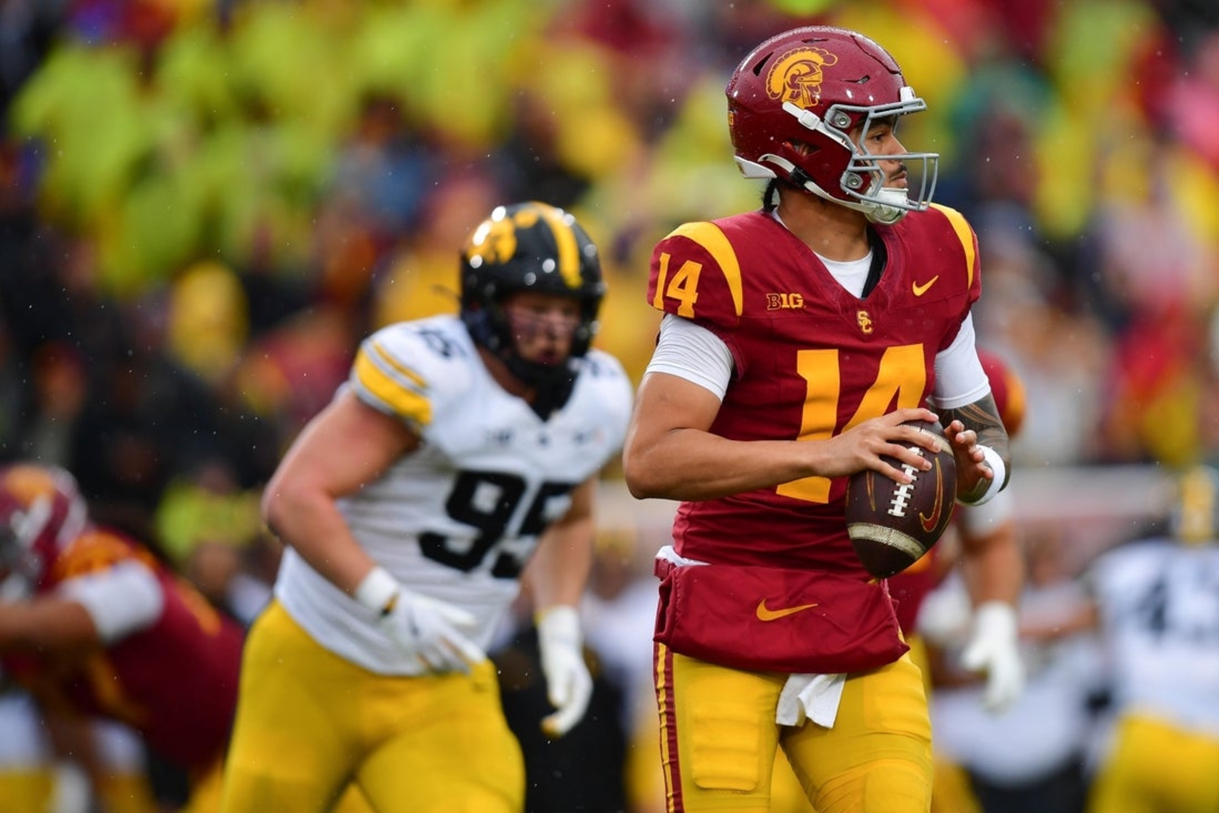 No. 17 Southern California completes comeback win over No. 21 Iowa