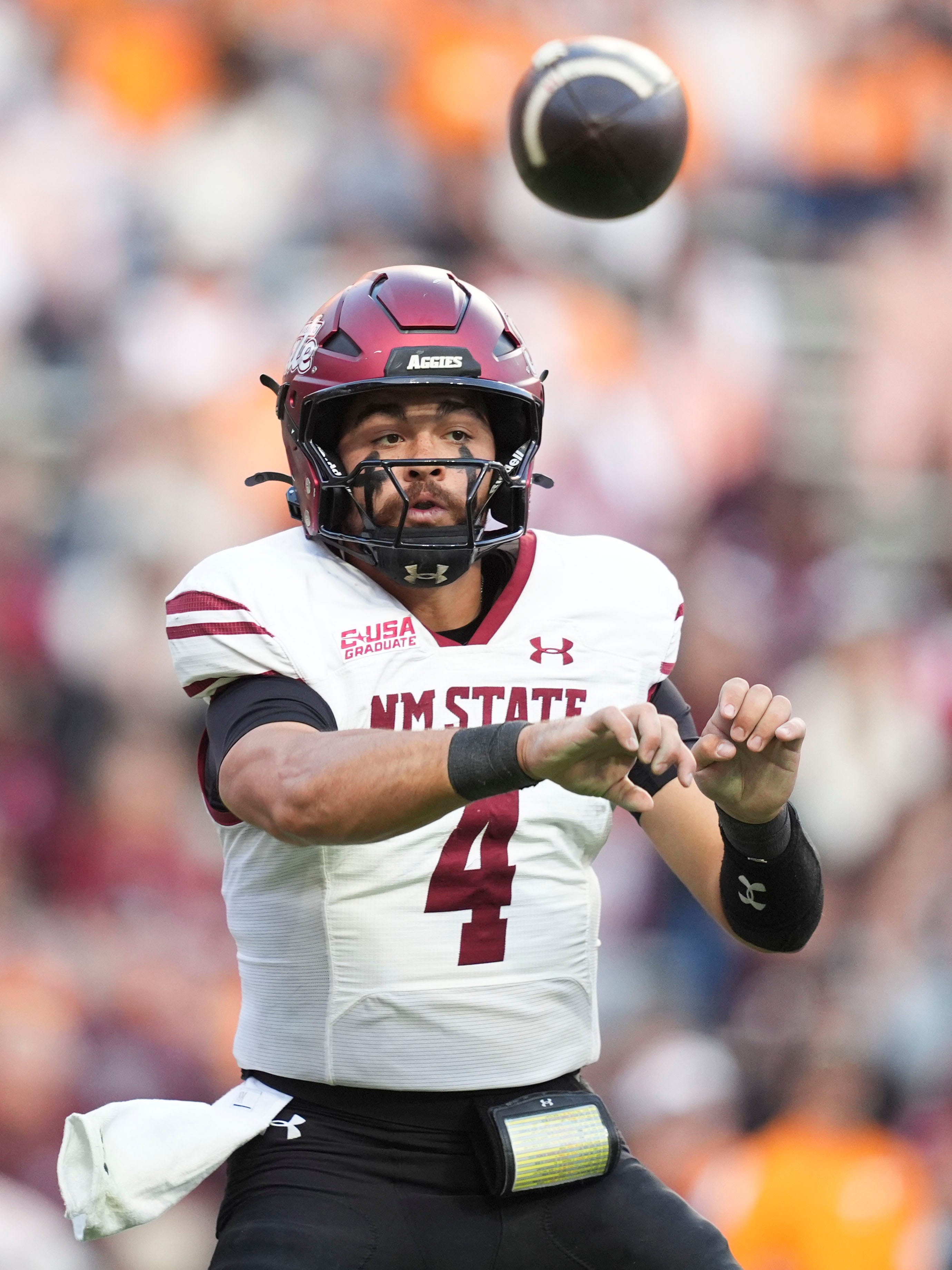 NMSU QB Logan Fife didn't return vs. Tennessee after not feeling '100% ...