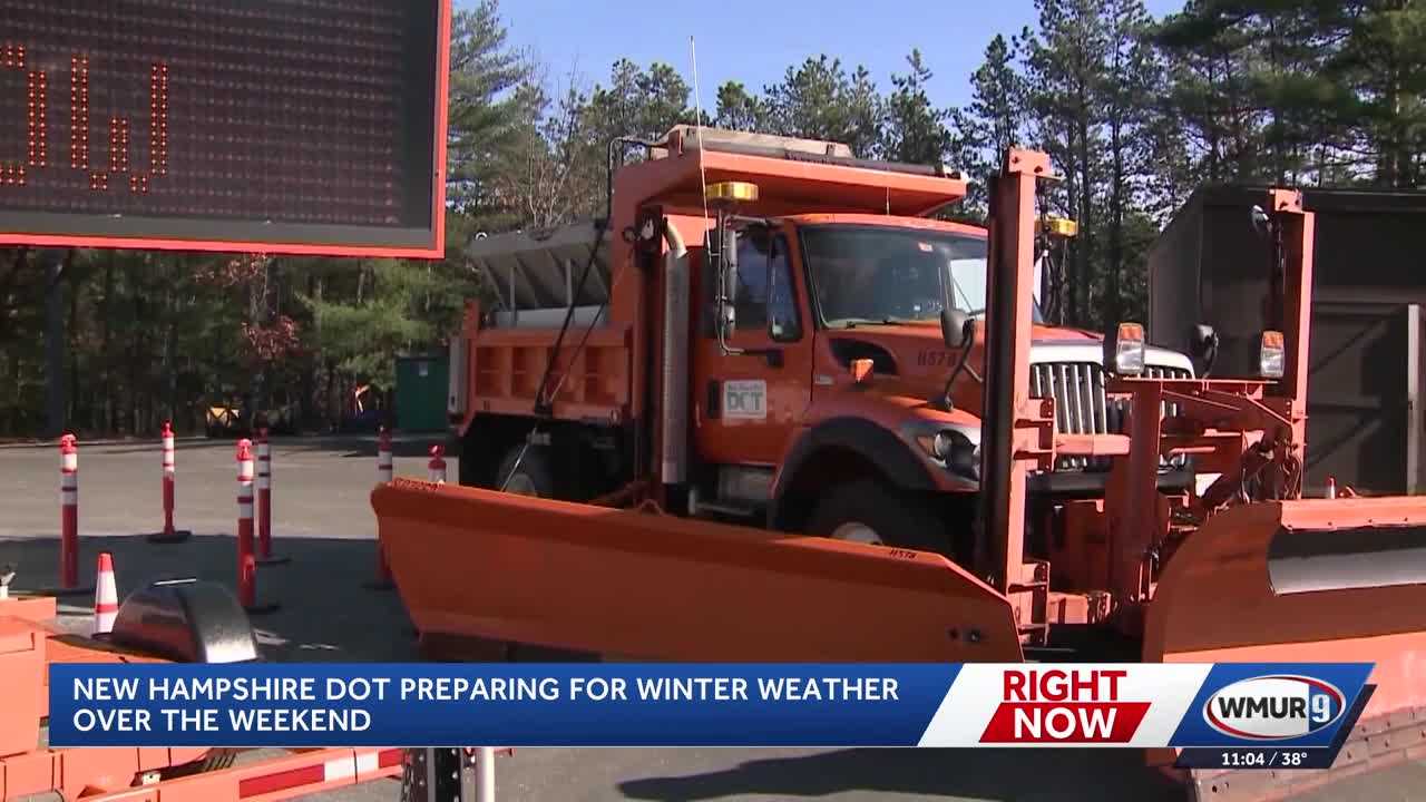 New Hampshire DOT prepares for winter weather over the weekend