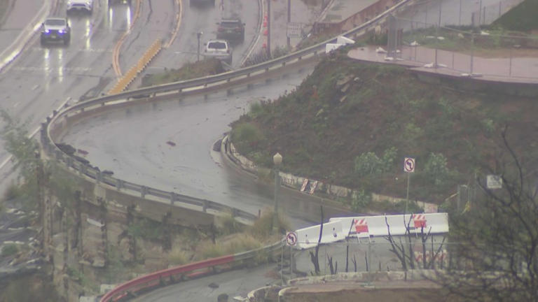 Treacherous travel, toppled trees in Southern California as storm dumps ...