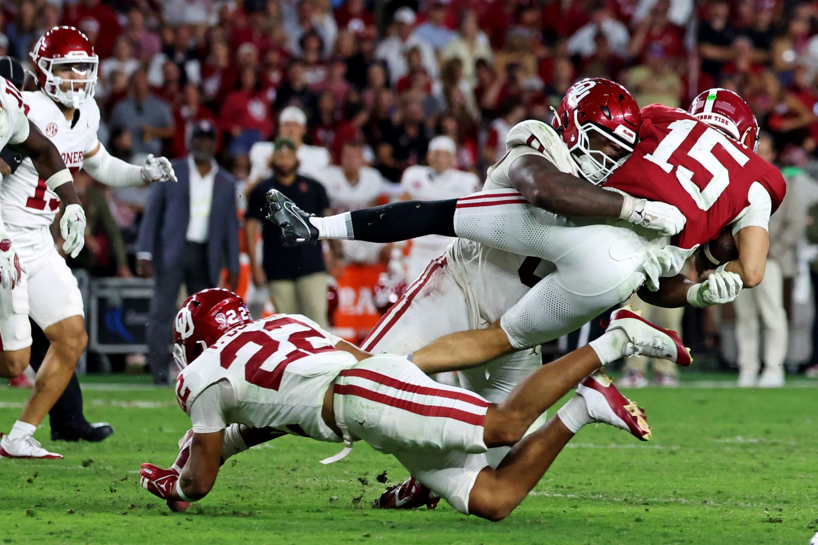 The Sooners beat Alabama 23-21, stun the Crimson Tide in Tuscaloosa