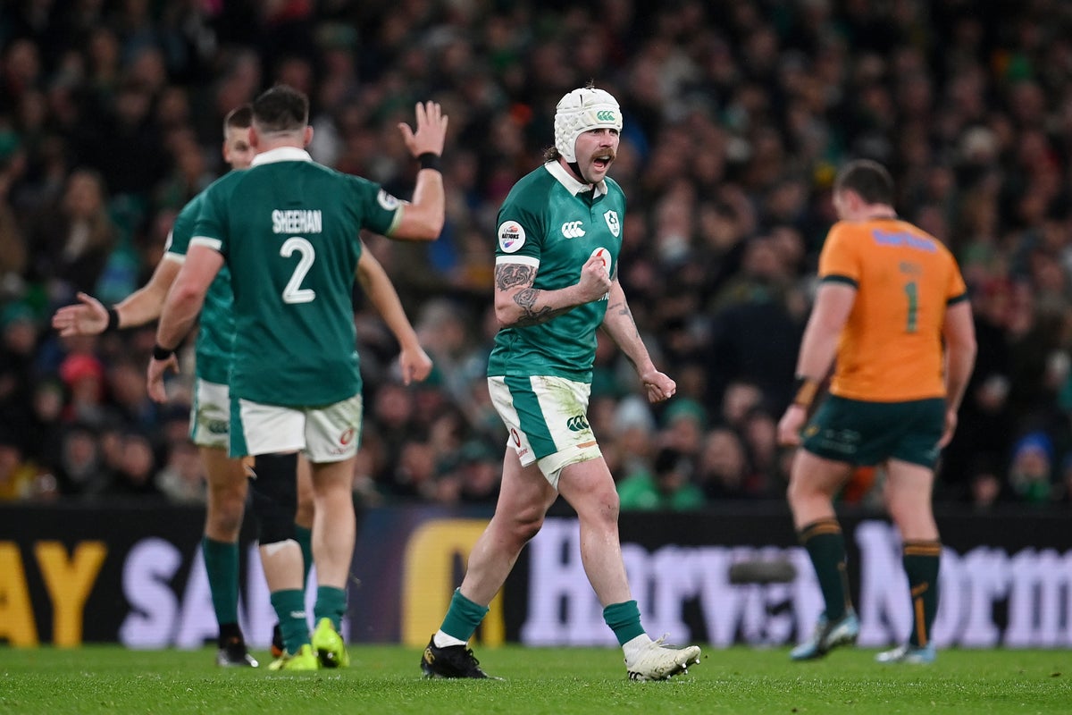 Hansen hat-trick powers resurgent Ireland to impressive Australia win