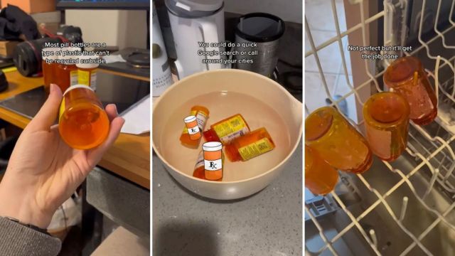 Expert demonstrates genius tip to get rid of empty medication bottles ...