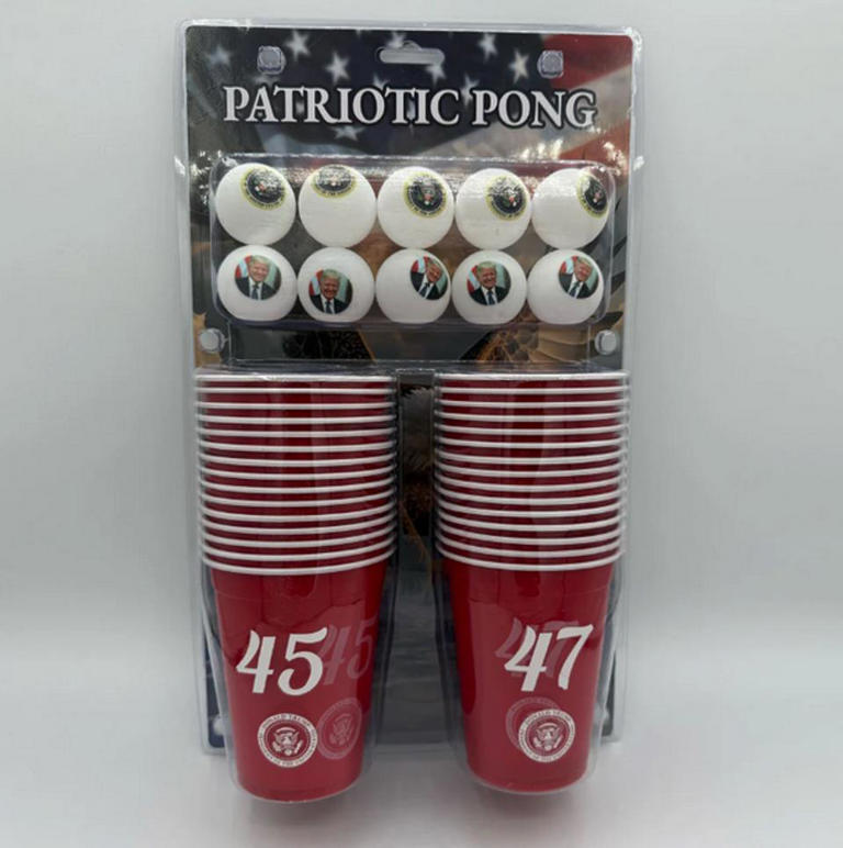 Trump-Licensed Presidential Seal Beer Pong Set Could Violate Federal Law
