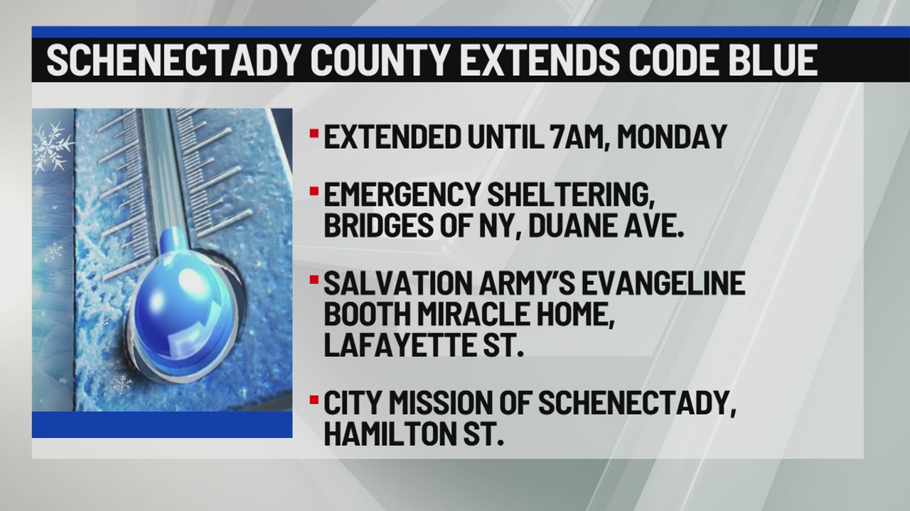 Schenectady County extends Code Blue
