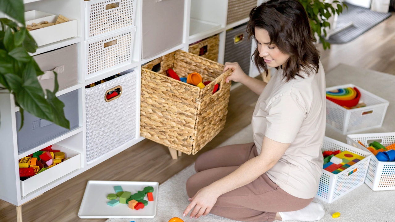 The smart way to blend kids’ stuff into a grown-up house