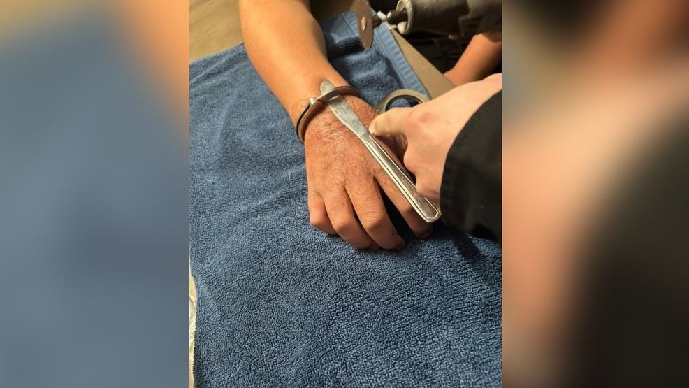 Firefighters use special drill to free person from handcuffs in York County