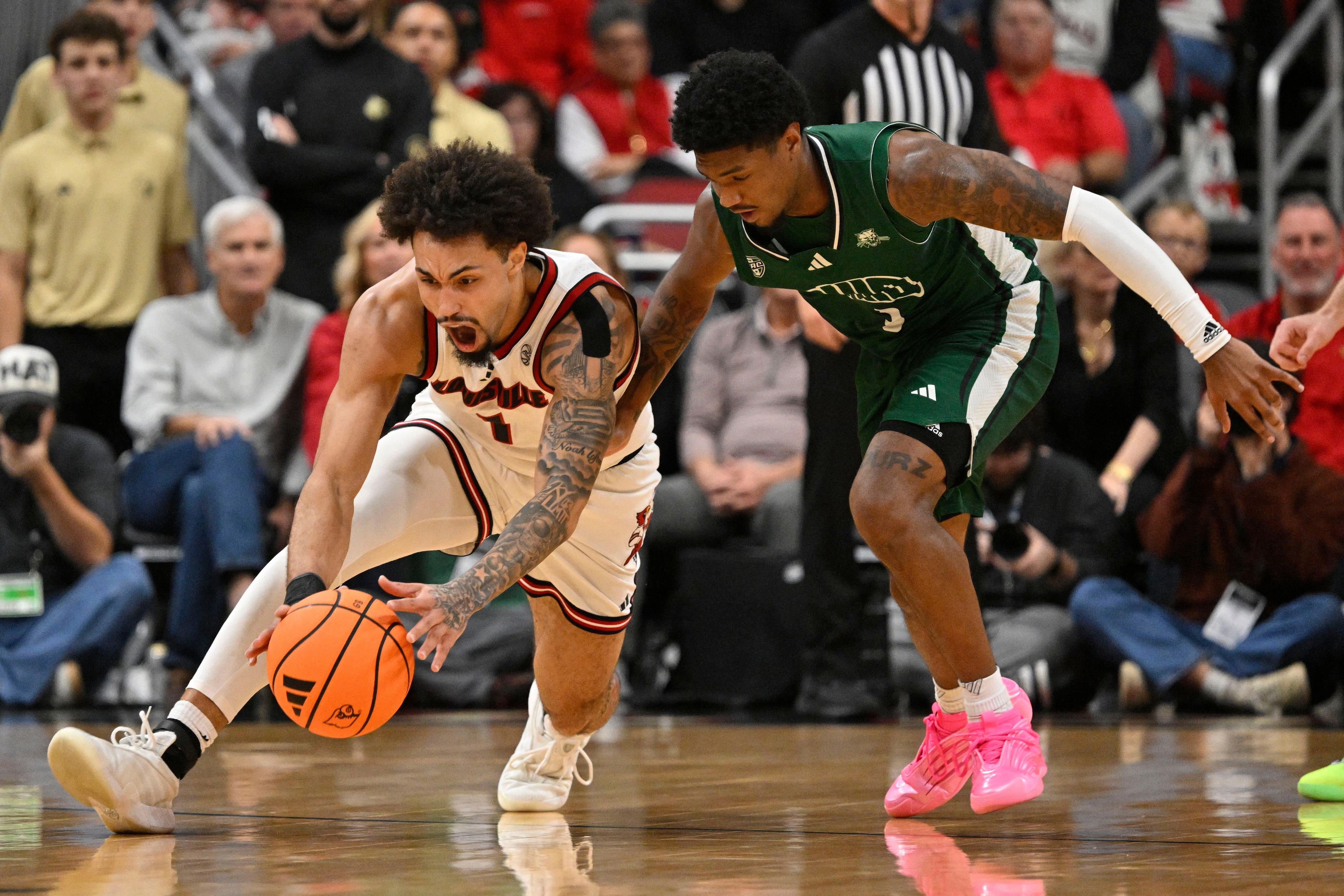 Louisville vs Ohio score, UofL basketball game highlights from KFC Yum ...