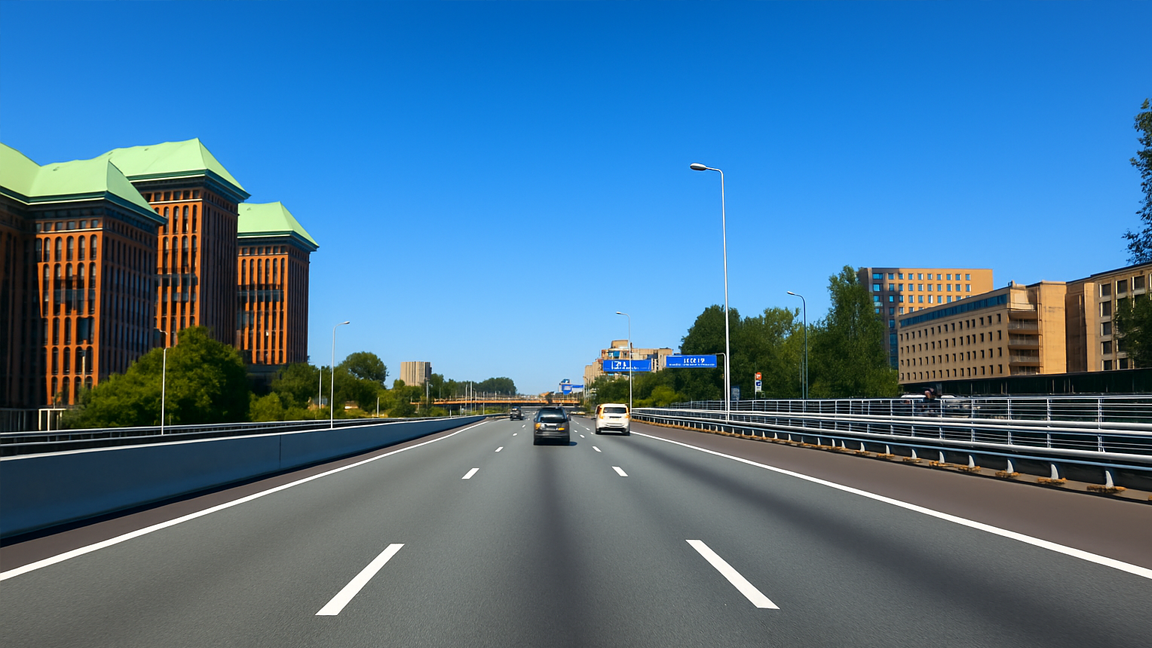 Driving Through Amsterdam’s A10 Loop