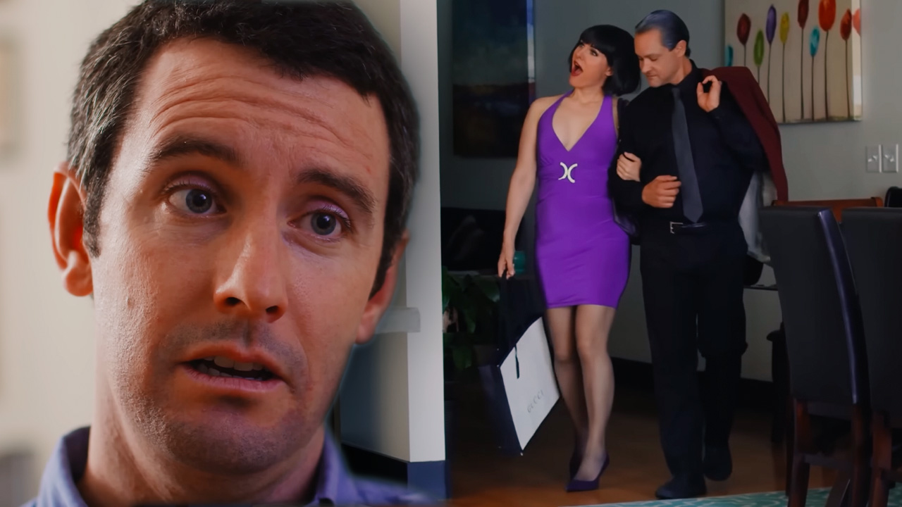 He catches his wife cheating with a rich man!