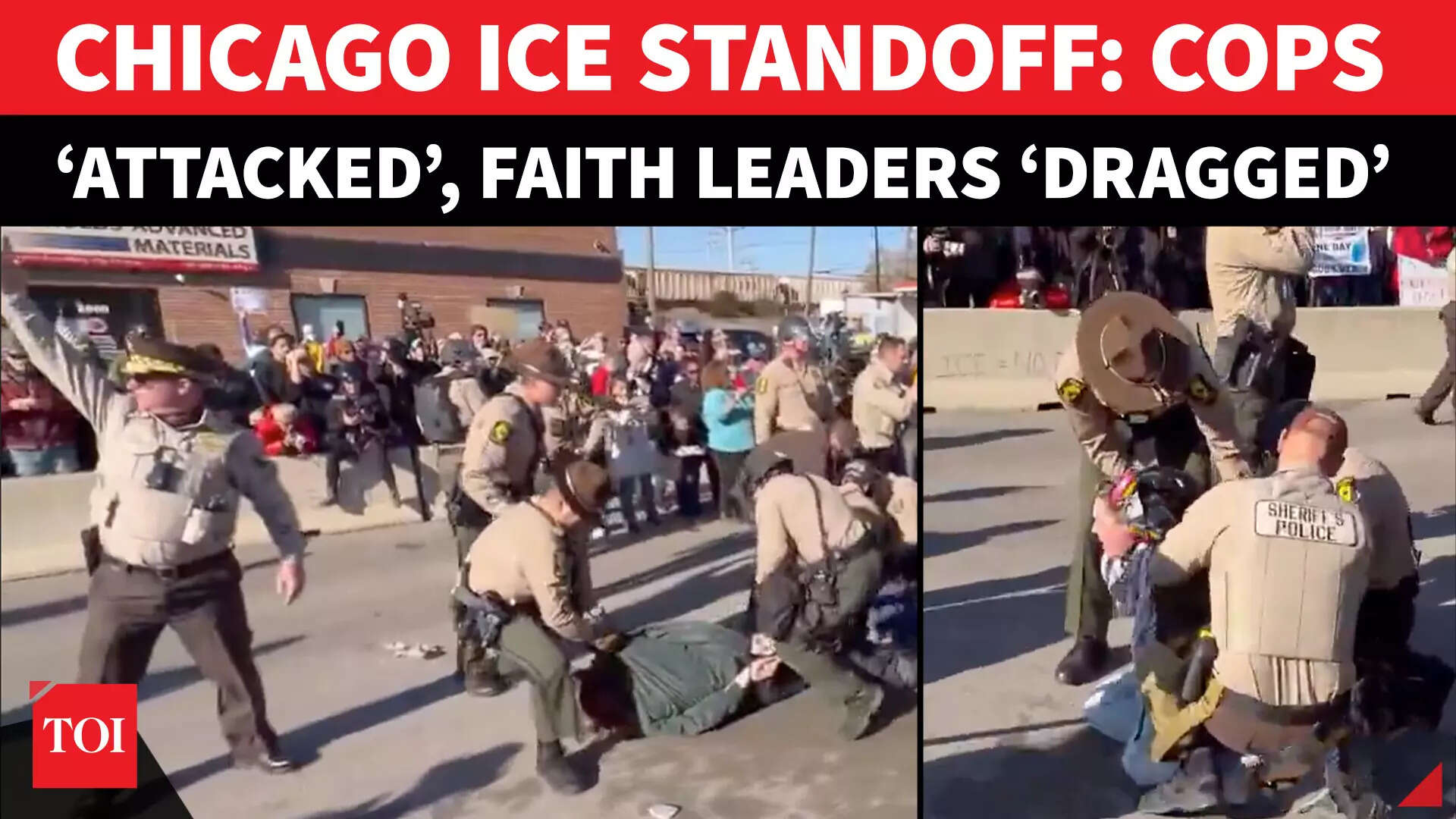 Chicago ICE Protest Explodes: Faith Leaders, Cops Clash; Protesters ...