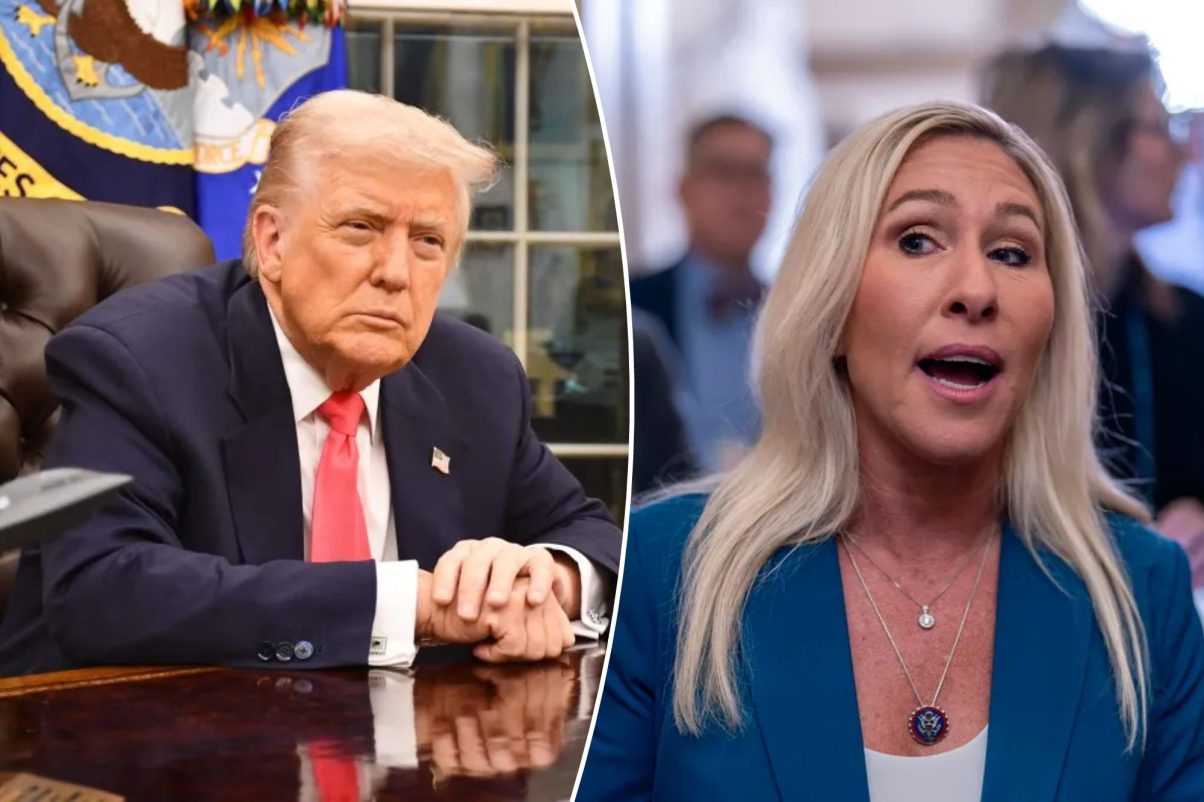 MTG blames Trump for violent threats against her