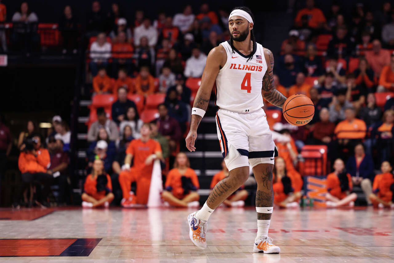 Illinois' Kylan Boswell wears shoes with retired Chief Illiniwek logo ...