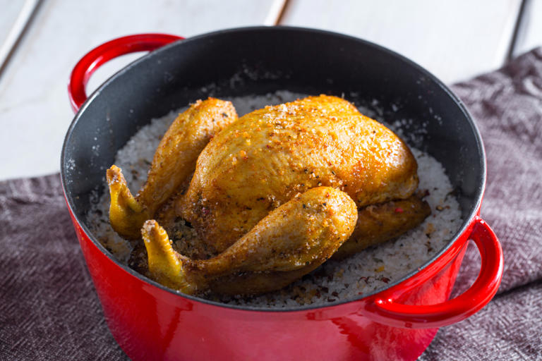 Salt-Roasted Spring Chicken