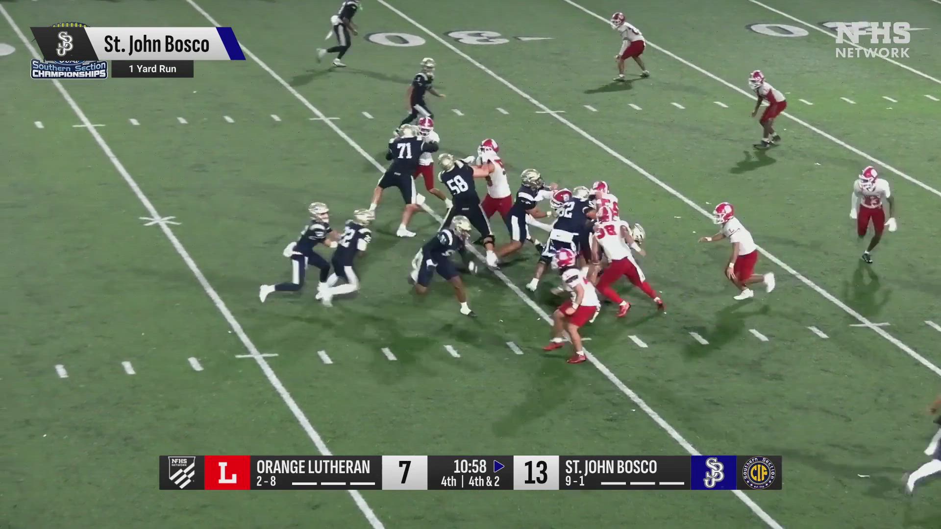 Orange Lutheran vs St John Bosco Football 11-14-2025
