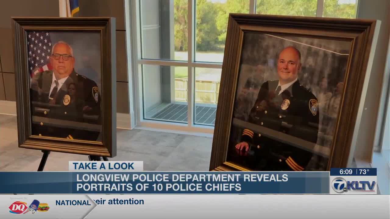 Longview police reveal 10 historical portraits of former chiefs