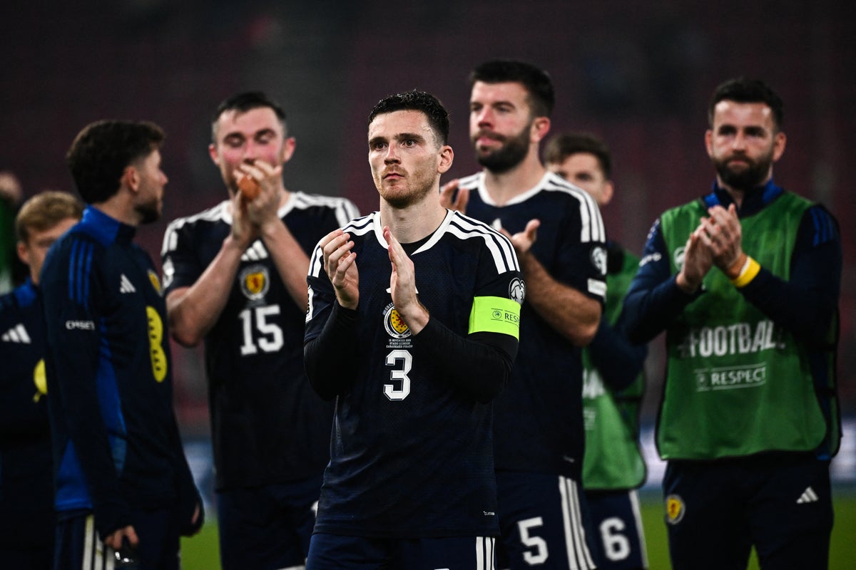 Scotland beaten but Belarus stun Denmark to keep World Cup group alive