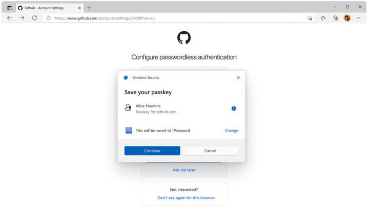 Windows 11 finally lets you use Passkeys through your own password manager