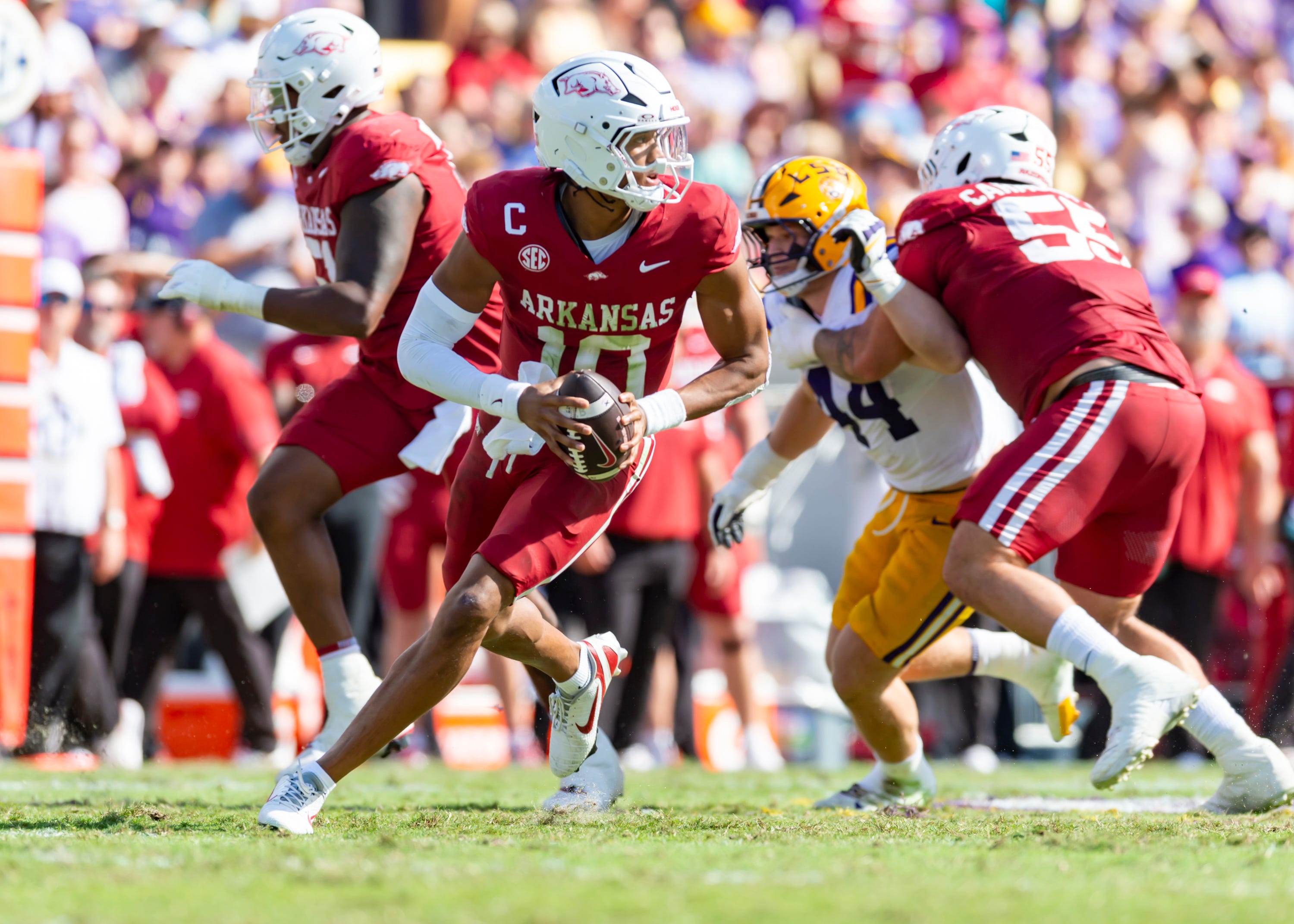 Arkansas football vs LSU final score, highlights as Razorbacks suffer ...