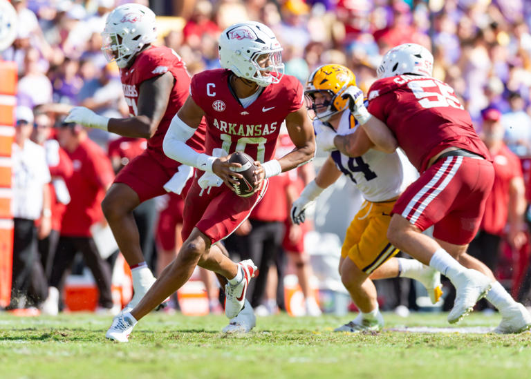 Arkansas football vs LSU final score, highlights as Razorbacks suffer ...