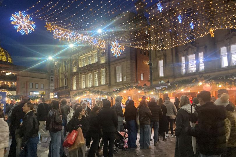 Newcastle Christmas market stall selling school dinner cake but be ...