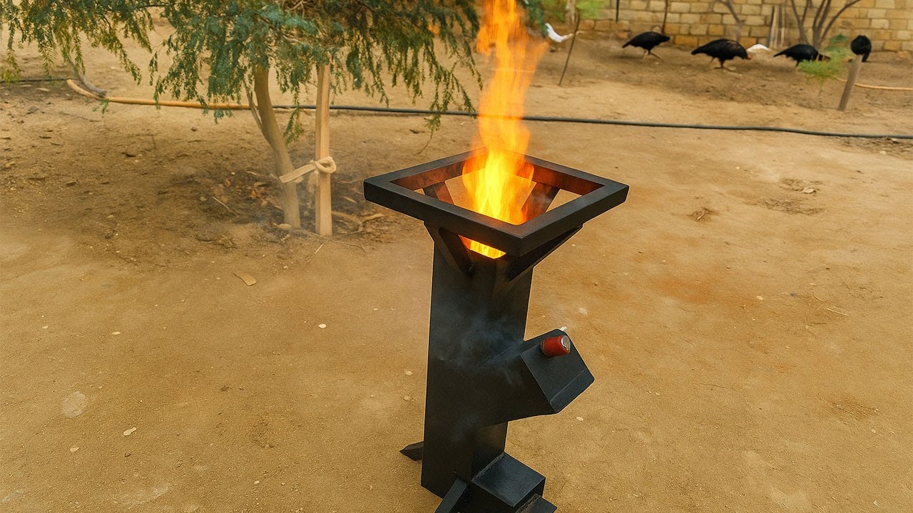 How to Make Simple Rocket Stove! Every Home Needs It! do it yourself