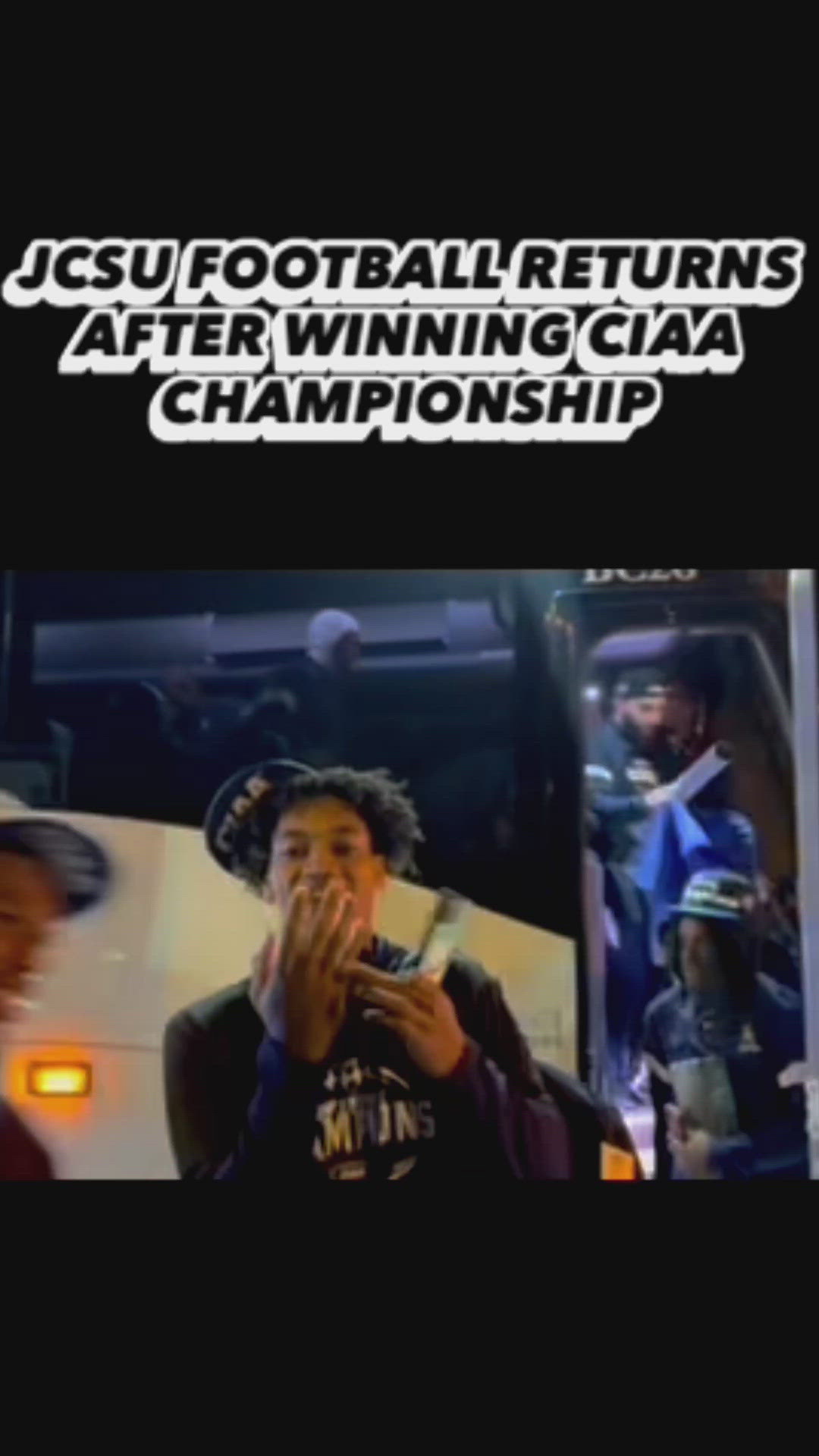 JCSU Football celebrates CIAA win | Nov. 15, 2025
