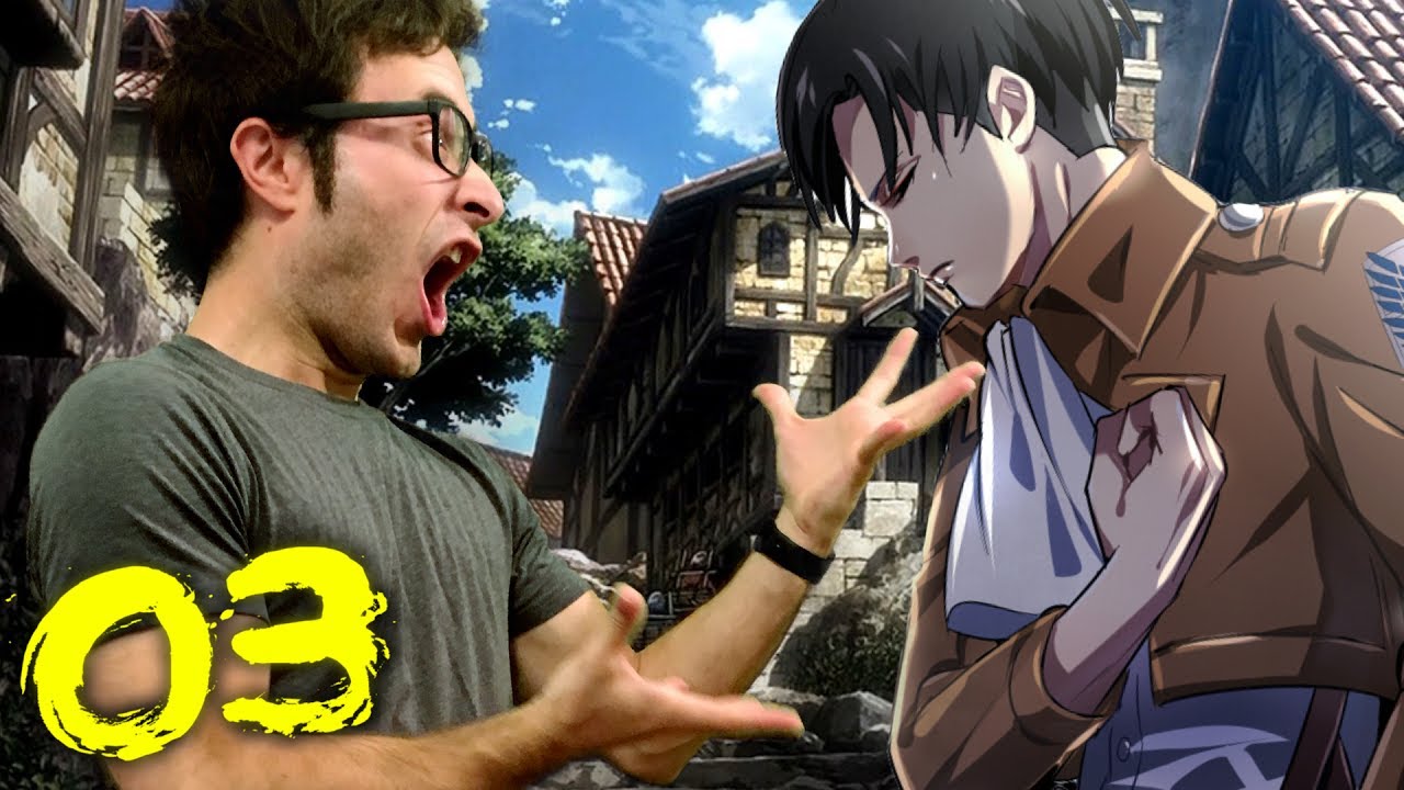 Levi ayuda a Mikasa | Attack on Titan: Wings of Freedom | Ep. 3