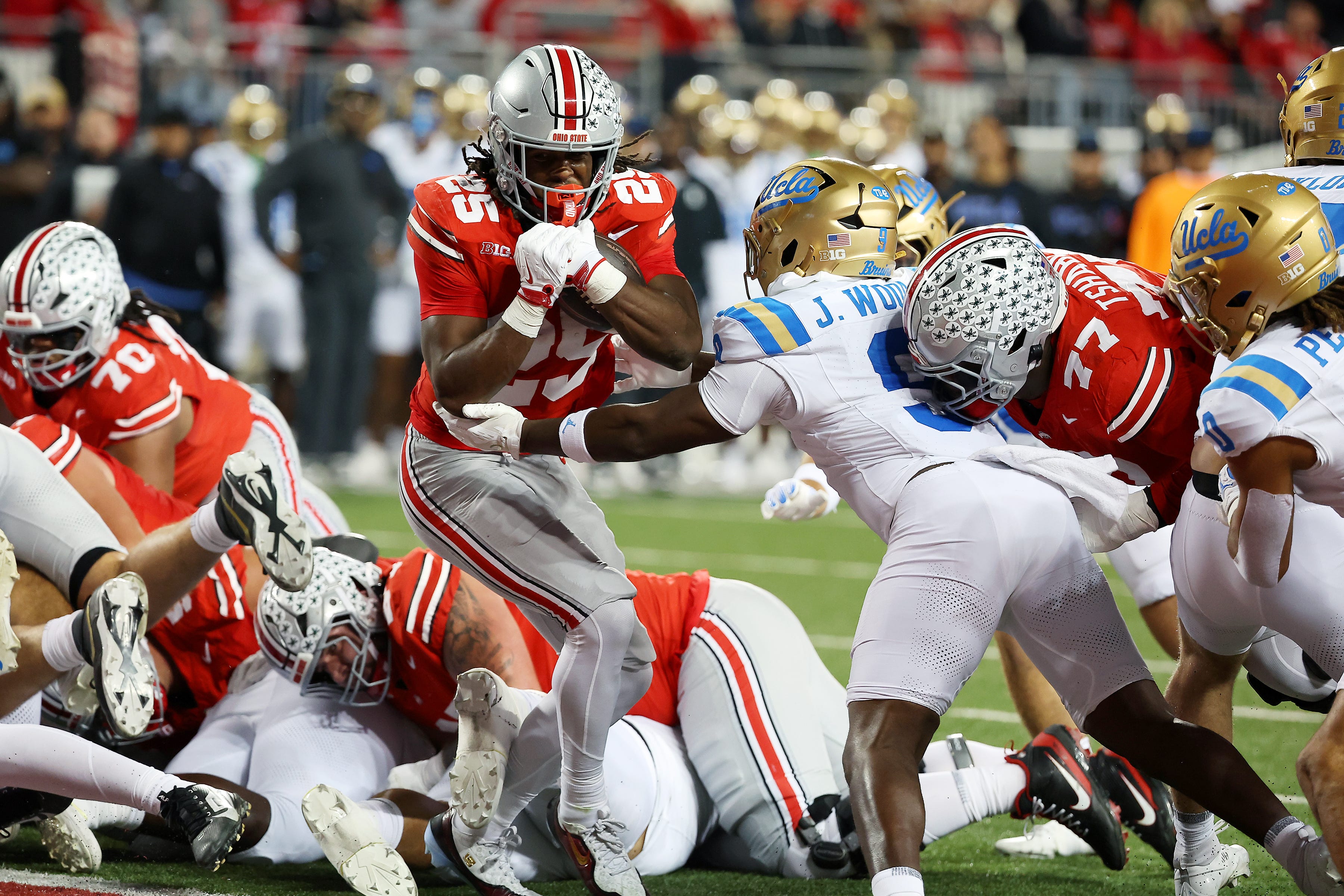 Ohio State football vs UCLA live updates, OSU's James Peoples scores ...